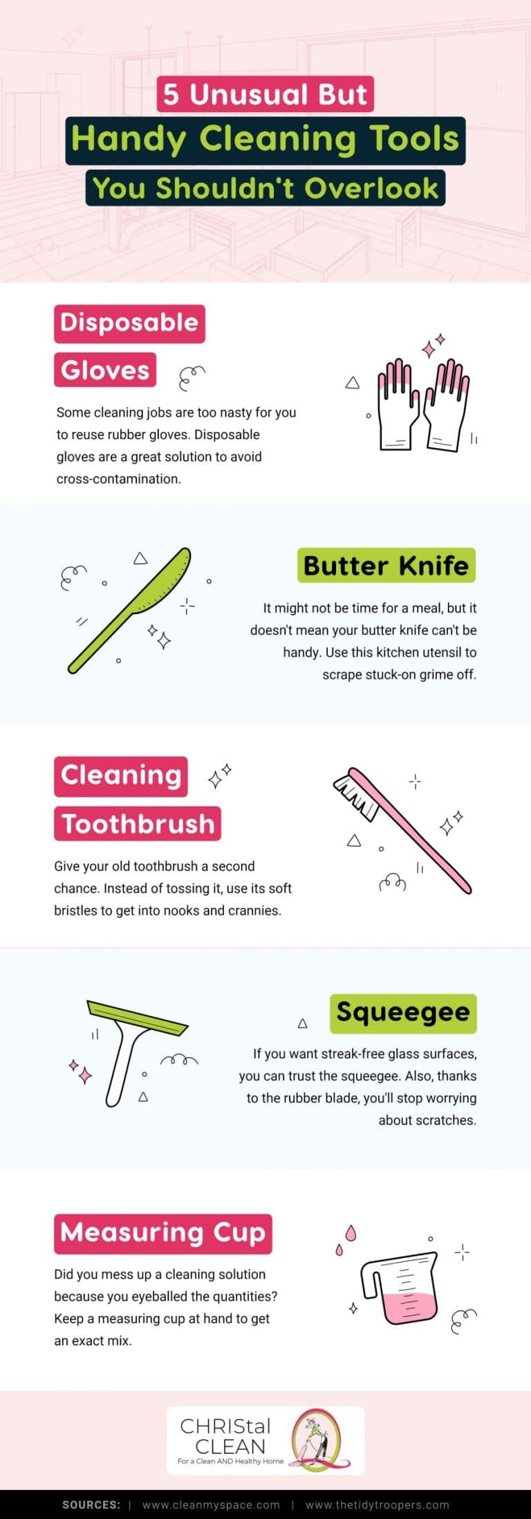 5 Unusual But Handy Cleaning Tools You Shouldn't Overlook | Christal ...