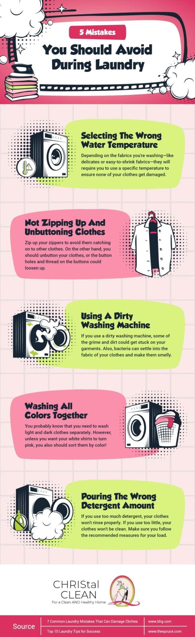 5 Mistakes You Should Avoid During Laundry | Christal Cleaned